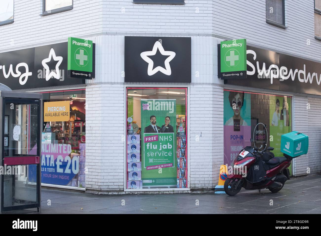 Slough Uk 20th November 2023 A Superdrug Store In Slough High