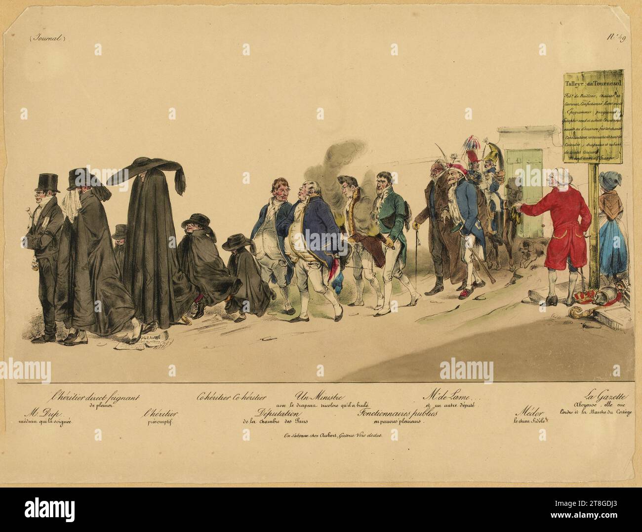 N°49, (Newspaper), L'héritier direct feignant ..., Draughtsman ...