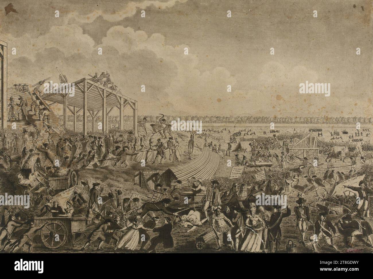 French Revolution: Construction of the Altar of the Fatherland for the ...