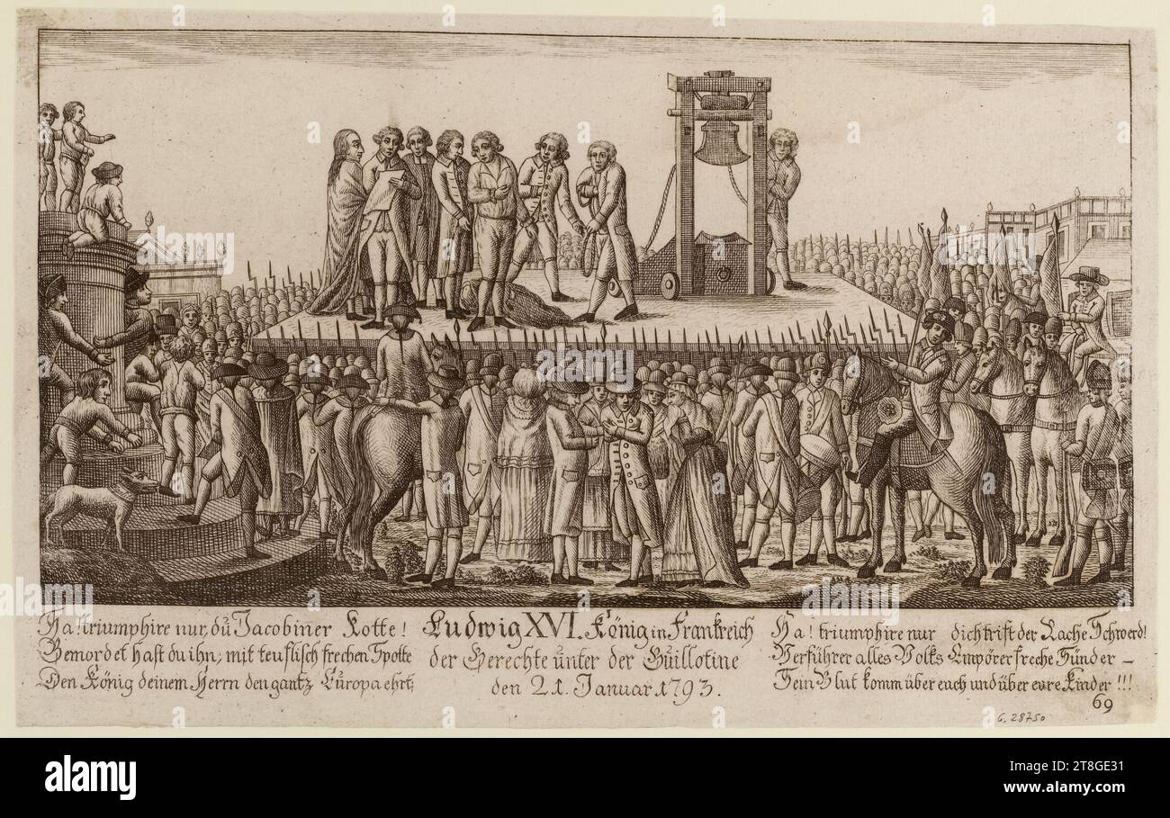 French Revolution: The Execution of Louis XVI, Place de la Révolution ...