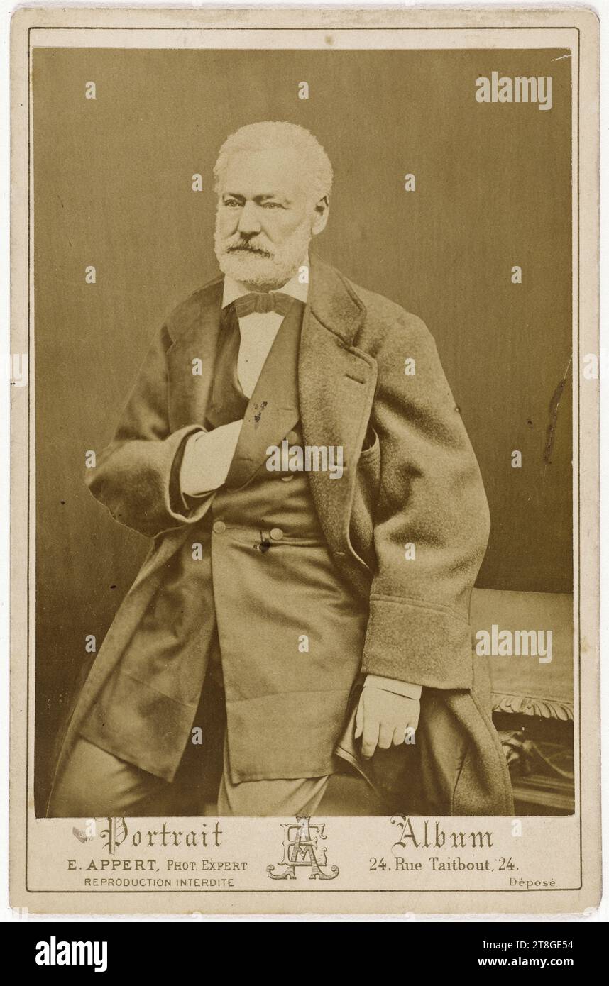 Victor Hugo, Appert, Eugène, Photographer, circa 1877, 2nd half 19th ...