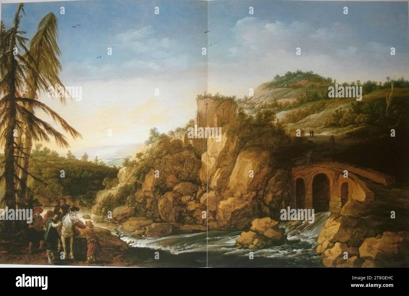 Esaias van de Velde - Landscape with the Robbery of a Horseman Stock ...