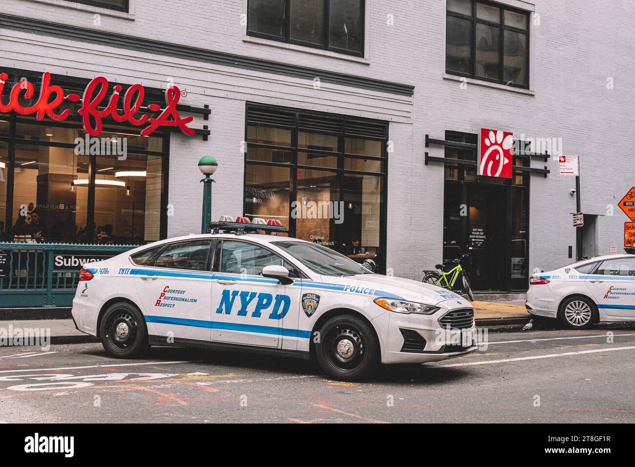 Police cars (NYPD) on the streets of New York City Stock Photo - Alamy