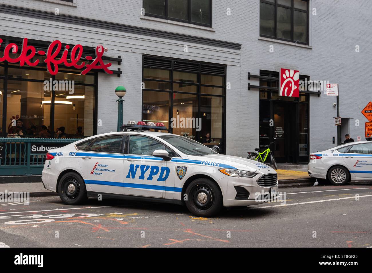 Police cars (NYPD) on the streets of New York City Stock Photo - Alamy