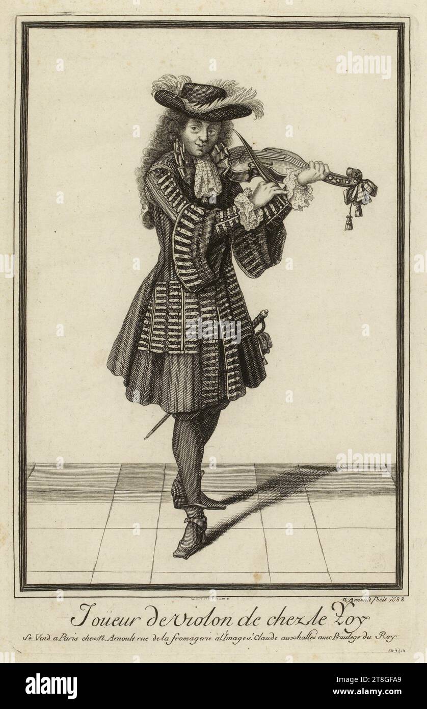 Joueur de violon de chez le roy (IFF 188), Arnoult, Nicolas, Engraver ...