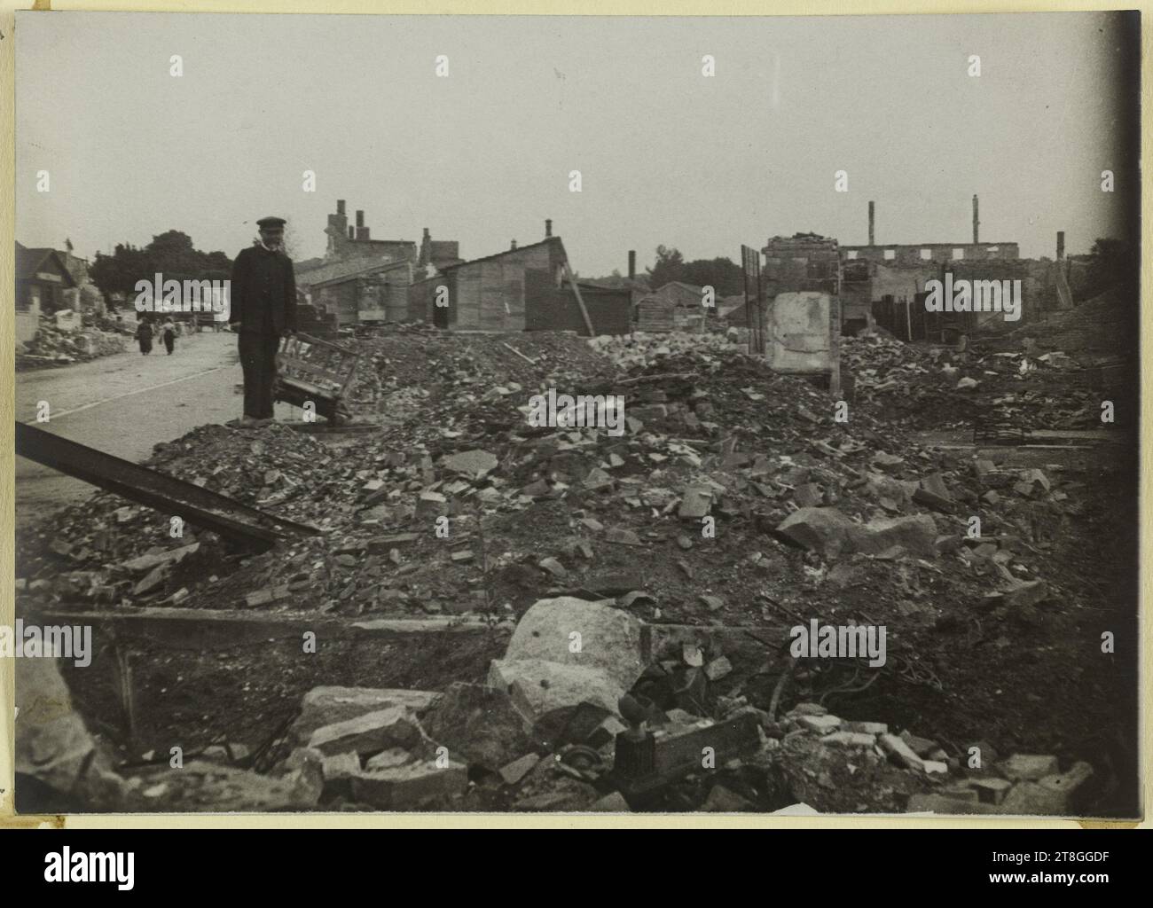 Sermaize (Marne): ruins, Photographer, In 1915, 1st quarter 20th ...