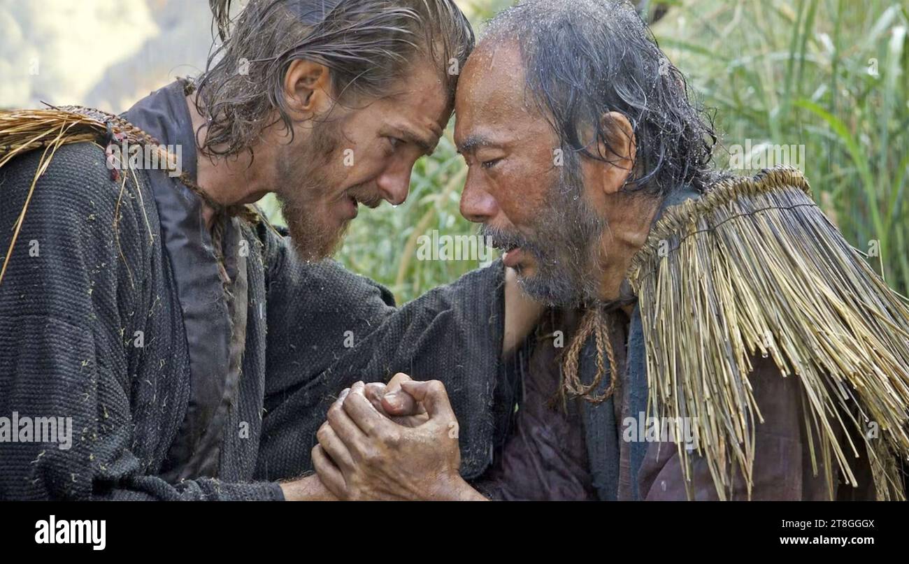 SILENCE 2016 Paramount Pictures film with Andrew Garfield at left and Shinya Tsukamoto Stock ...
