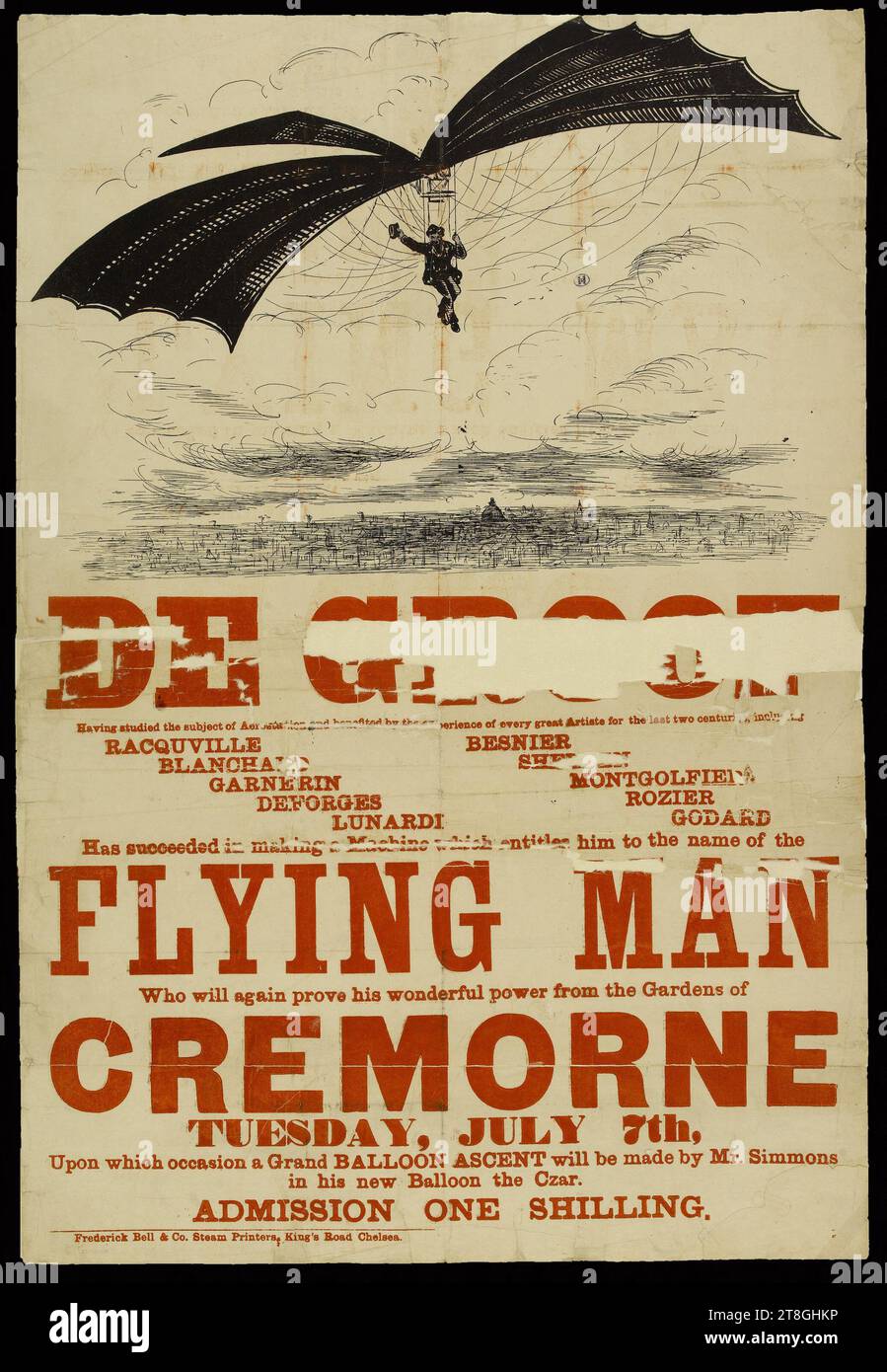 the FLYING MAN, Who will again prove his wonderful power from the ...