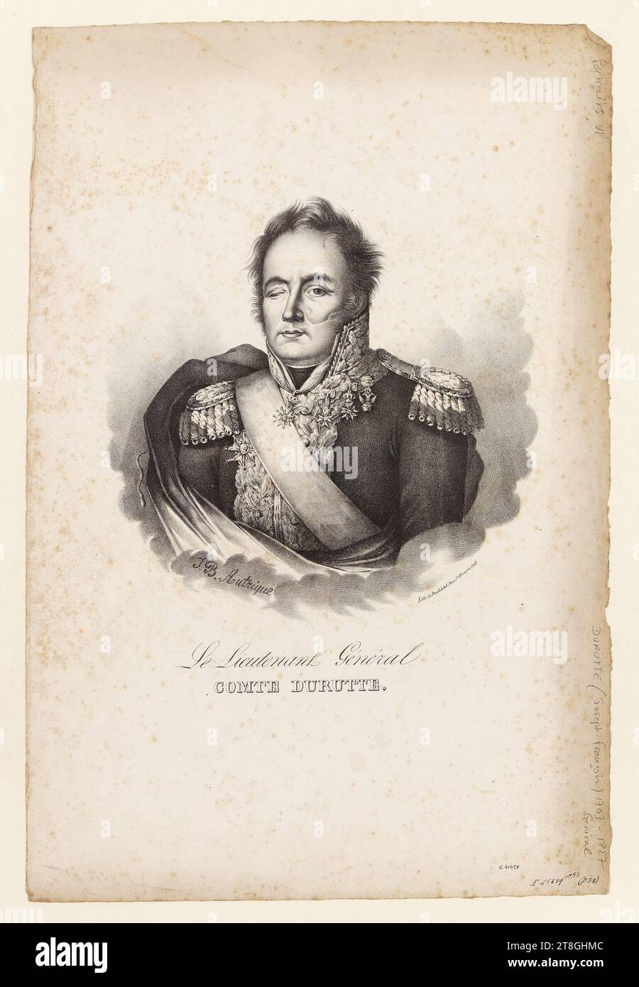 Lieutenant General, Count Durutte, Autrique, Jean-Baptiste-Joseph ...