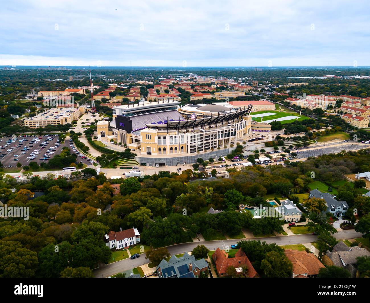 Amon g carter stadium aerial hi-res stock photography and images - Alamy