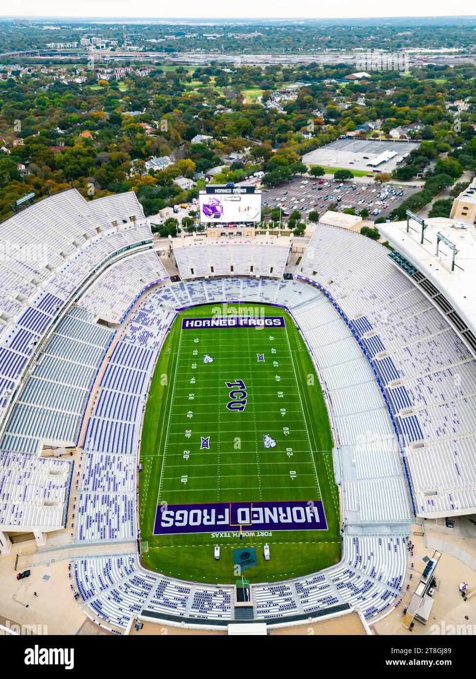 Fort Worth, TX - November 10, 2023: Amon G. Carter Stadium on the Texas Christian University ...