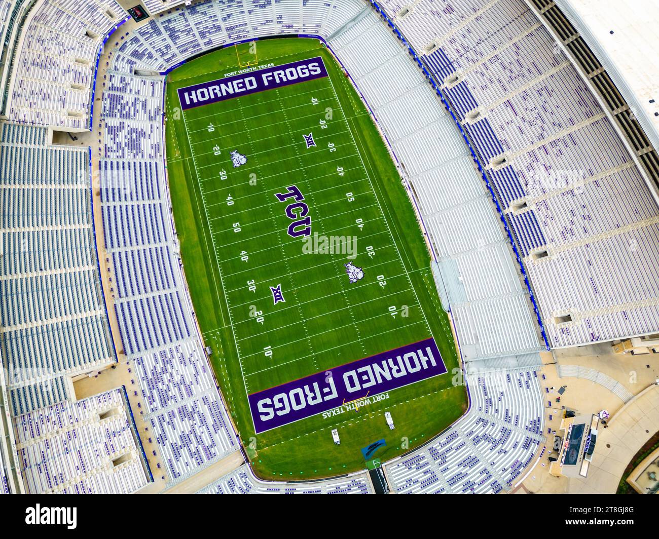 Fort Worth, TX - November 10, 2023: Amon G. Carter Stadium on the Texas Christian University ...