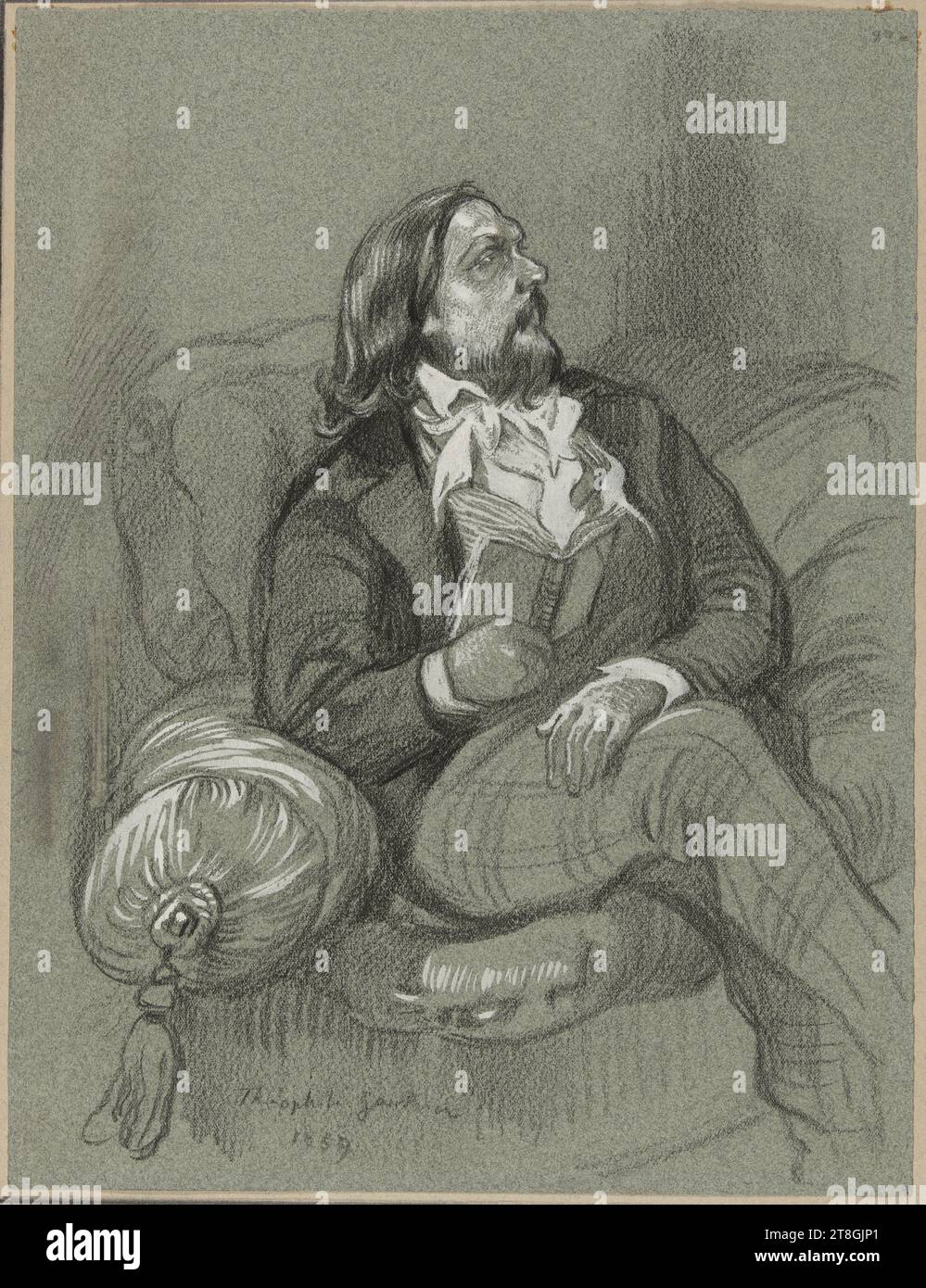 Théophile Gautier in 1859, Bac, Ferdinand, Draftsman, Circa 1930 ...