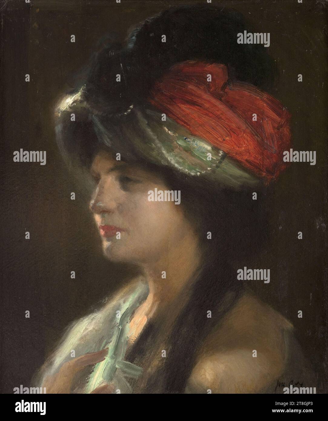 Yamila au turban, Avy, Joseph-Marius Jean, Painter, In 1907, 20th ...