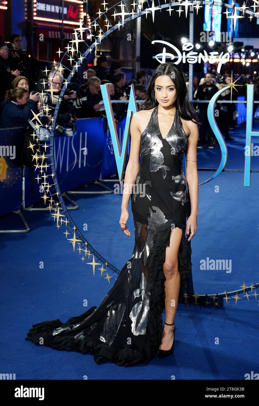 Sabrina Bahsoon attending the UK premiere of Wish at Odeon Luxe ...