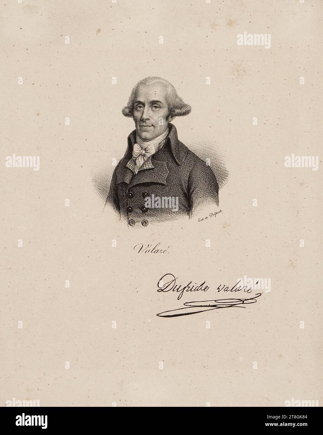 Valazé, Draftsman-lithographer, Delpech, François Seraphin, Printer ...