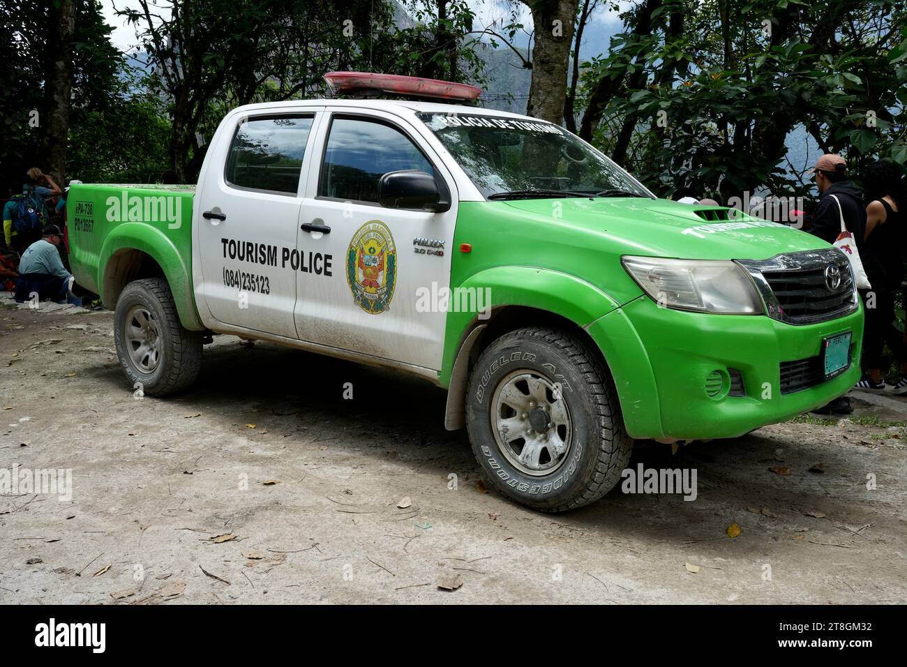 Peru Tourism Police Toyota Hilux Pickup. Machu Picchu, Peru, October 6 ...