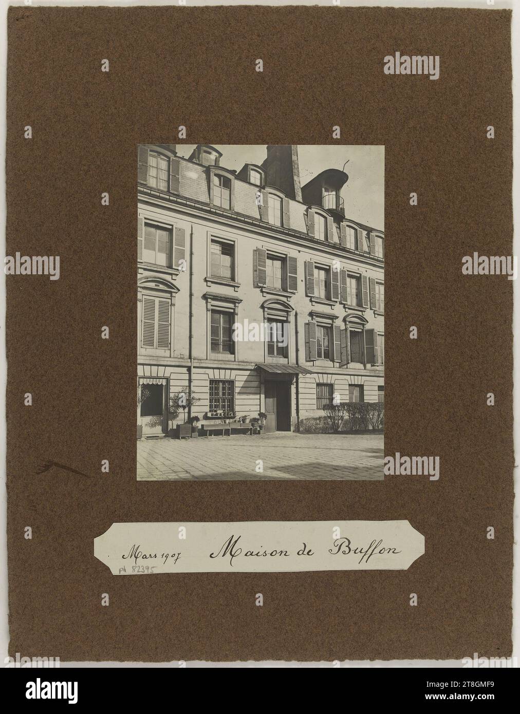 View of the house of the scientist Georges Louis Leclerc de Buffon ...