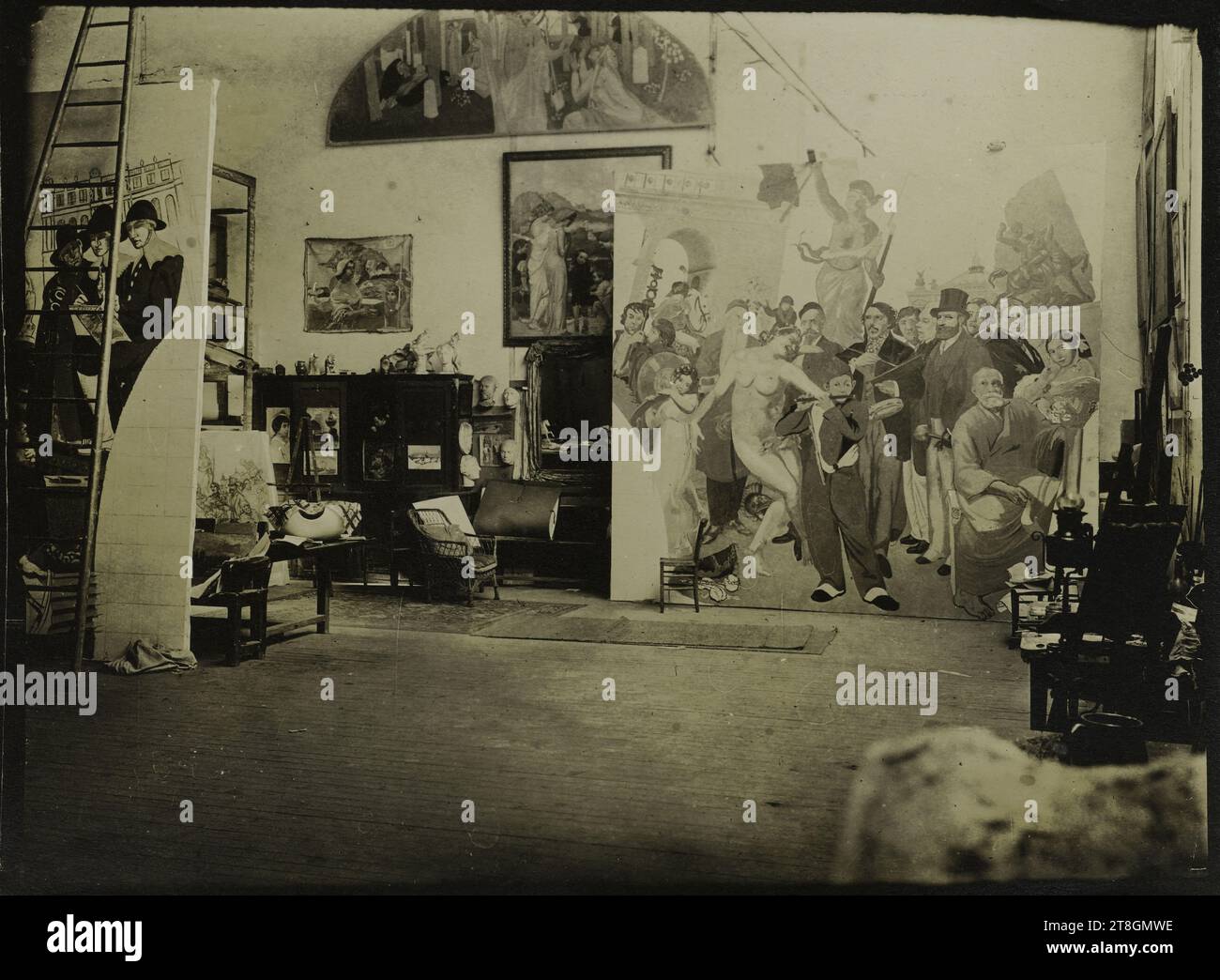 View of Maurice Denis' studio, Photographer, About 1924, 20th century ...