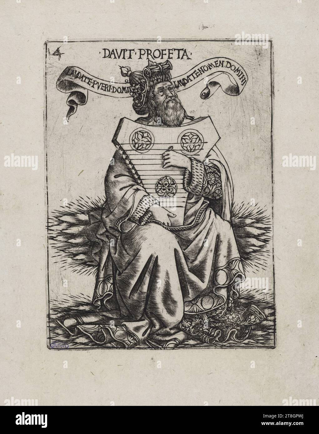 The Prophets, David. Sixth number of a suite of 24 pieces (Bartsch 6 ...