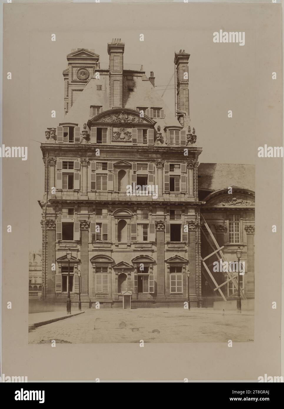 Pavillon de Flore, Louvre Palace, view taken from the quay, 1st ...