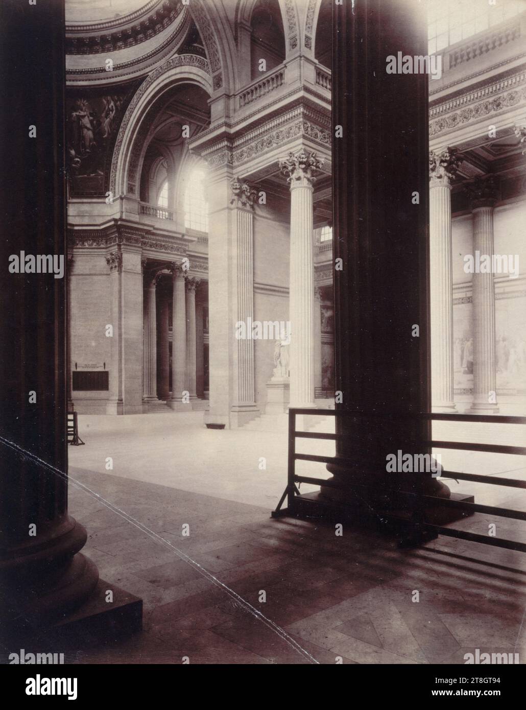 Interior of the Pantheon, 5th arrondissement, Paris, Atget, Eugène ...