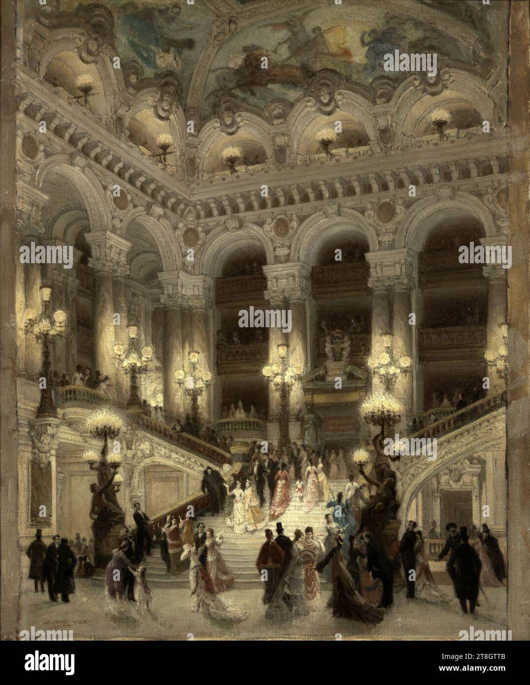 L'escalier de l'Opéra, Béroud, Louis, Painter, Array, Painting ...