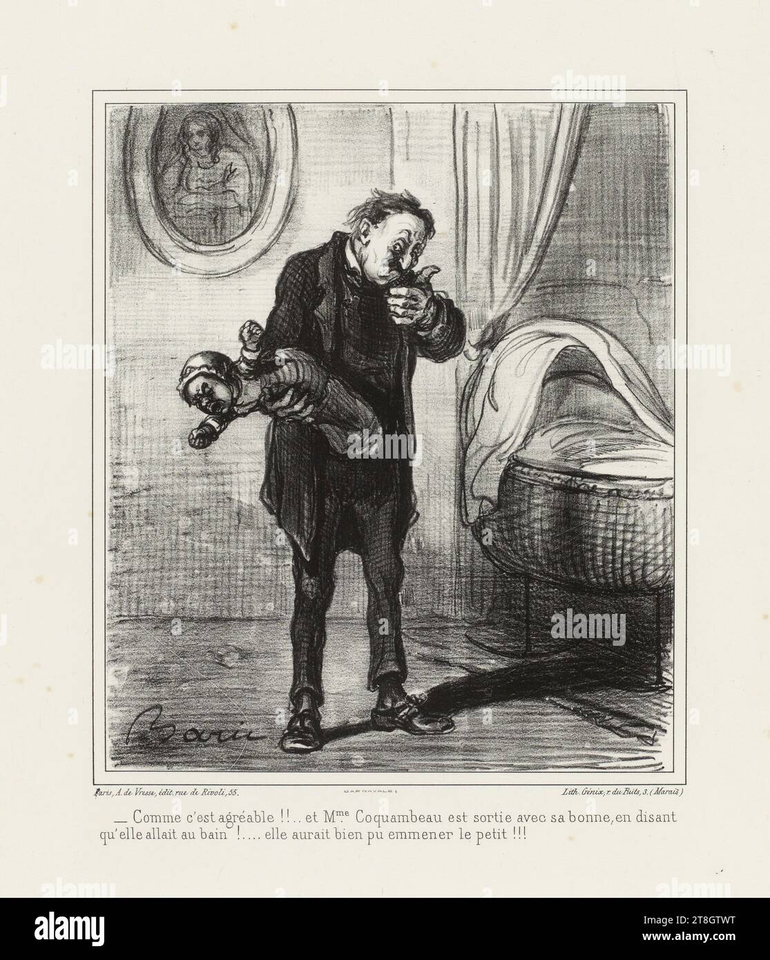 La toilette du petit, Baric, Jules-Jean-Antoine, Draftsman-lithographer ...