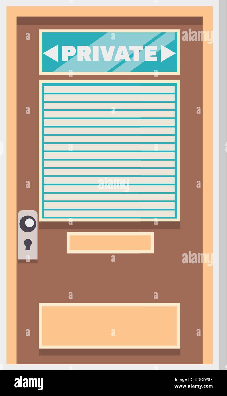 Private room icon vector closed office door Stock Vector Image & Art ...