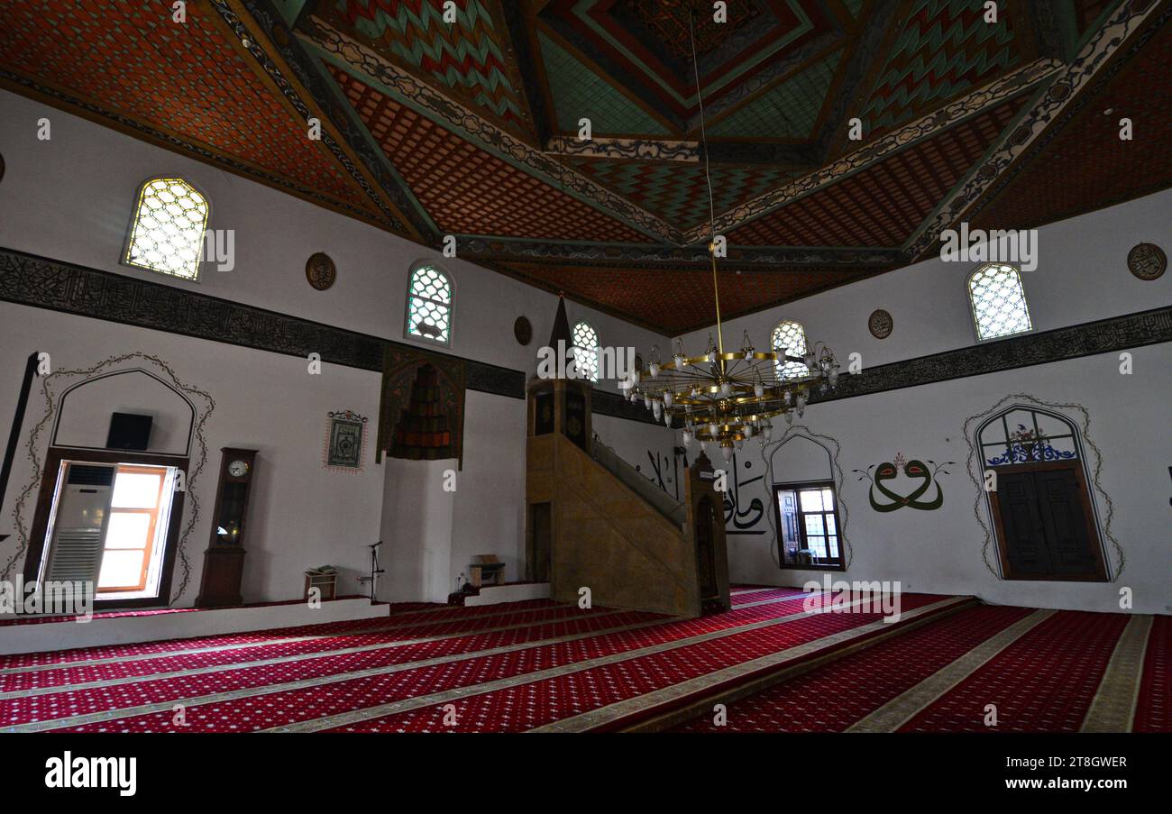 Rustem Pasha Mosque, located in Osmaneli, Turkey, was built in the 16th ...