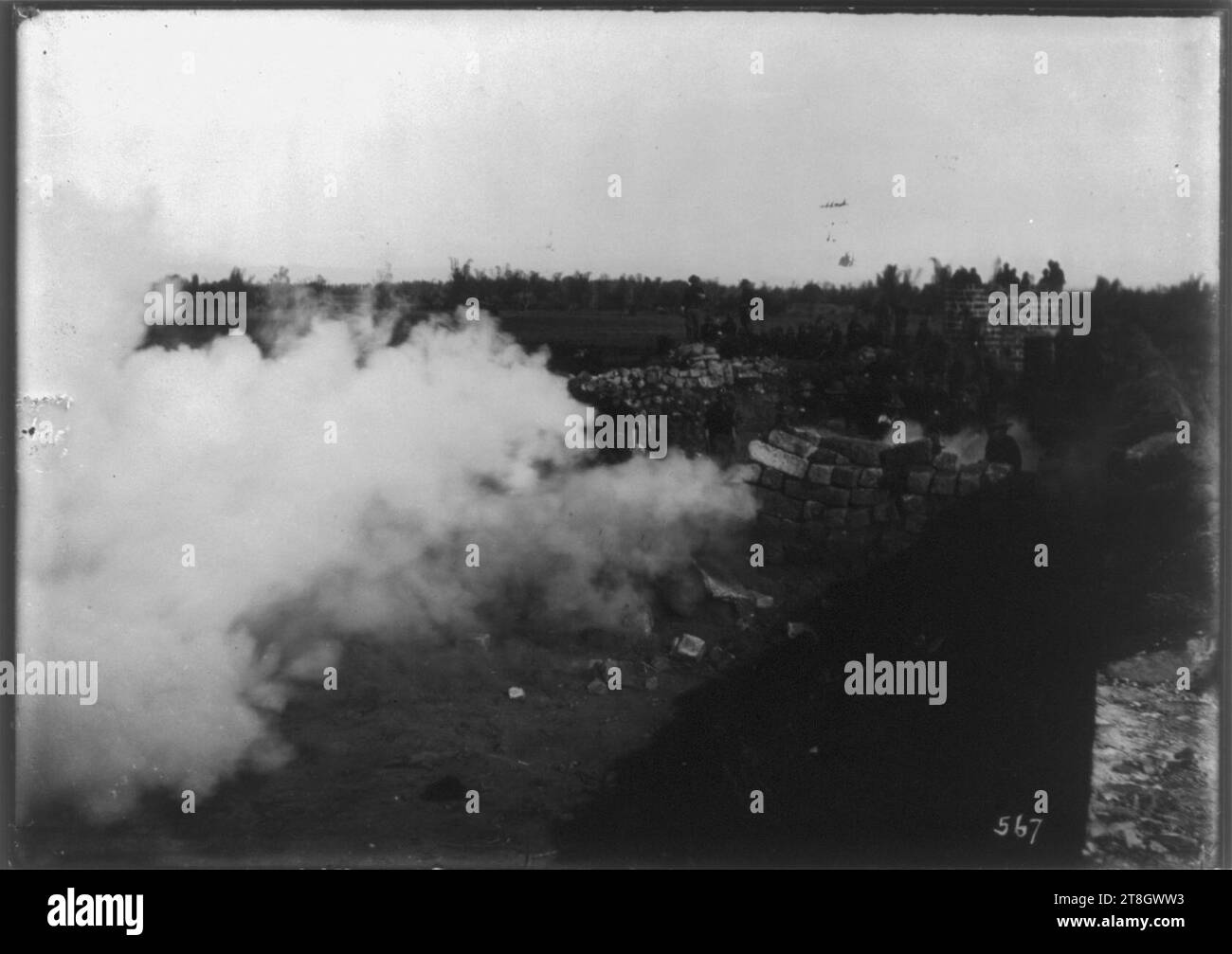 Utah artillery under fire, Blockhouse 2 Stock Photo - Alamy