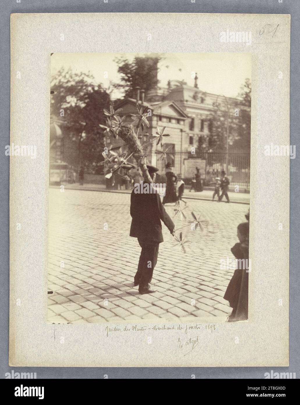 Toy seller, Jardin des Plantes, 5th arrondissement, Paris, Atget ...