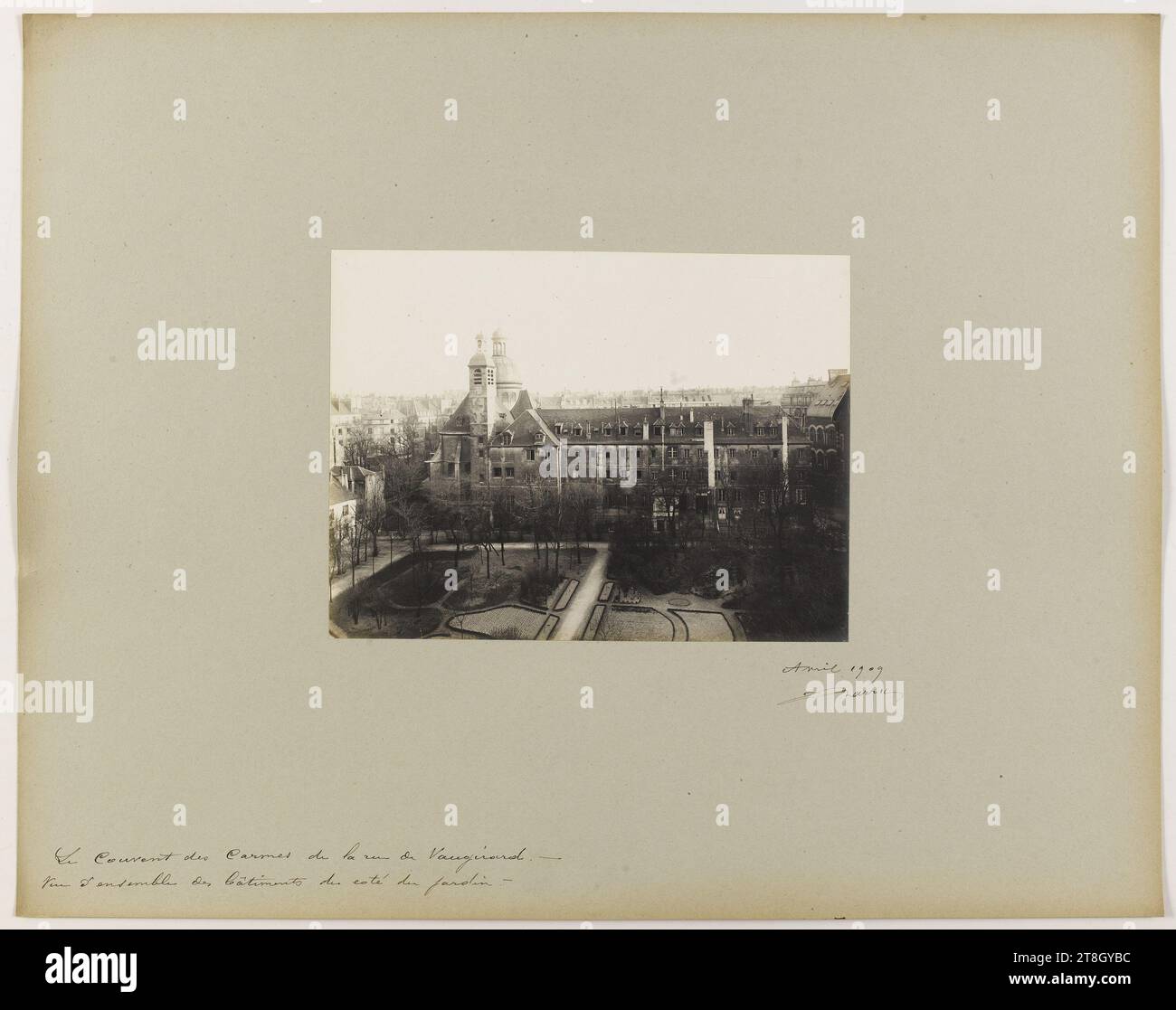 Overview of the buildings of the Carmelite convent, 6th arrondissement ...