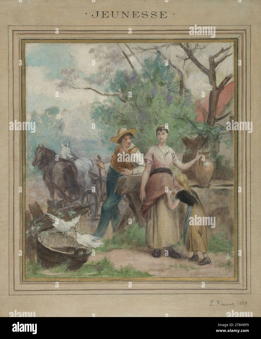 Sketch for the Lilas Town Hall: Youth, Vimont, Edouard, Painter, In ...