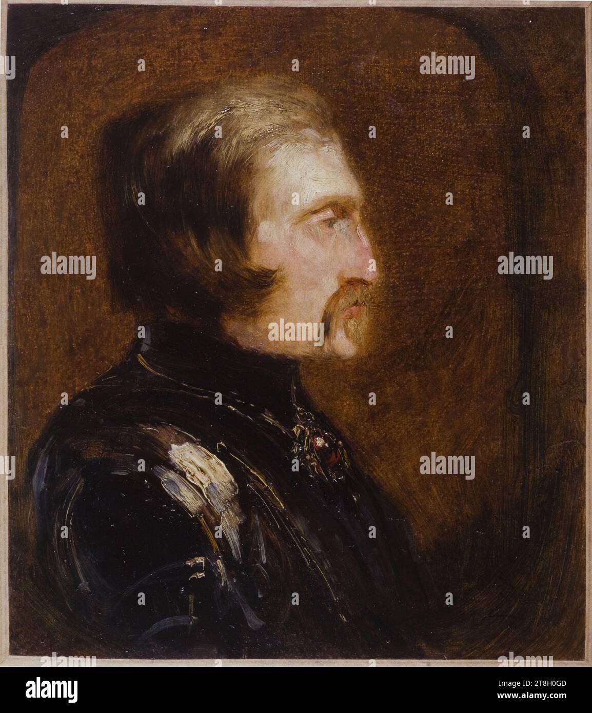 Self-portrait in armour, Ziem, Félix, Painter, 19th century, Painting ...