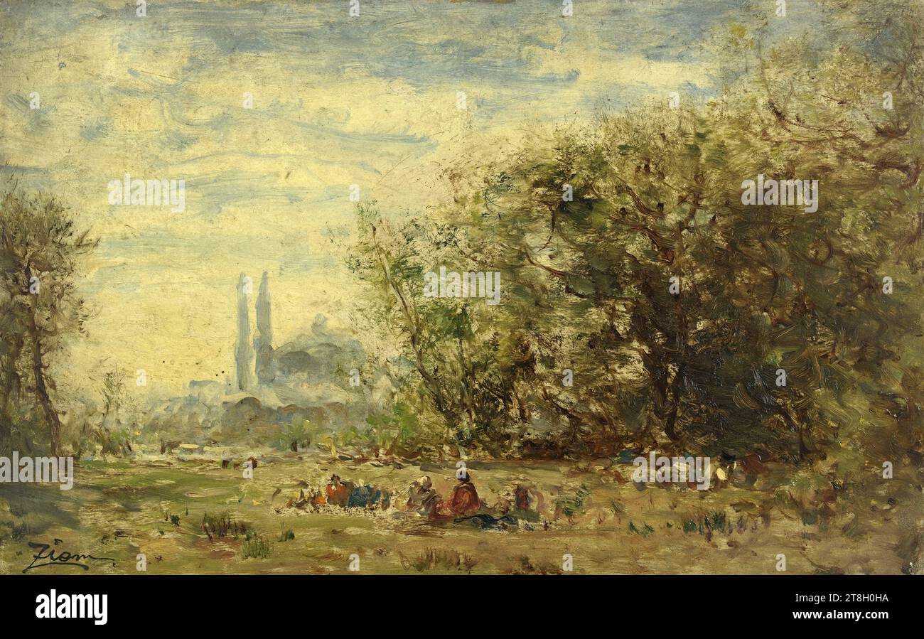 The fresh waters of Asia, surroundings of Constantinople, Ziem, Félix ...