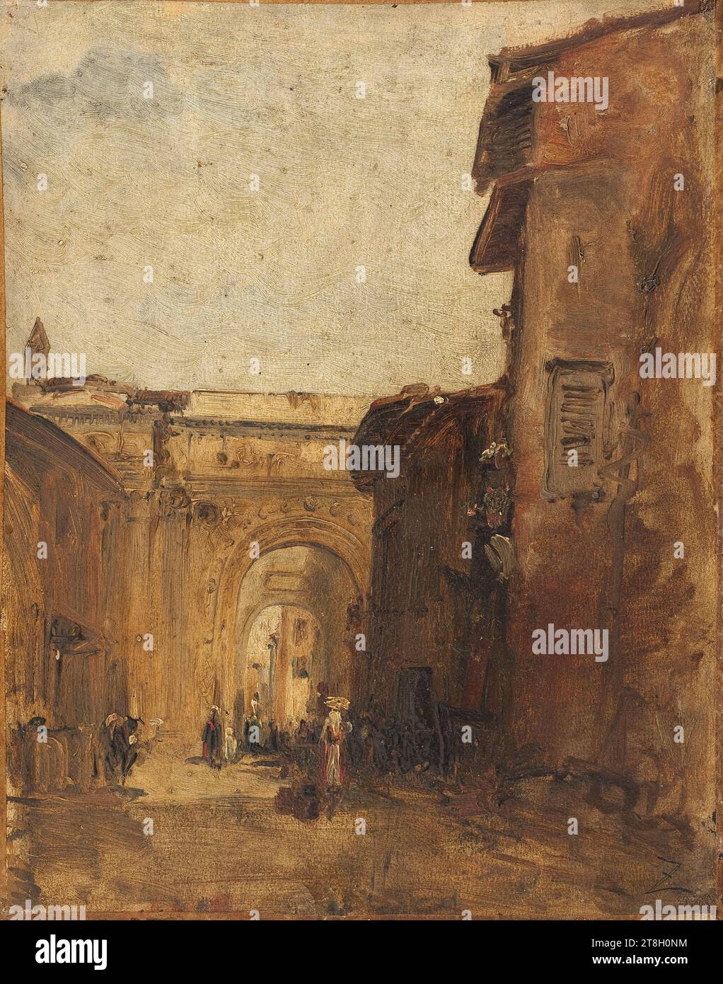 A Street in Florence, Ziem, Félix, Painter, Between 1846 and 1847, 2nd ...