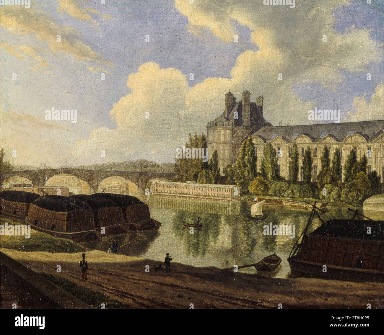 The Pont Royal and the Pavillon de Flore, seen from Quai Voltaire ...