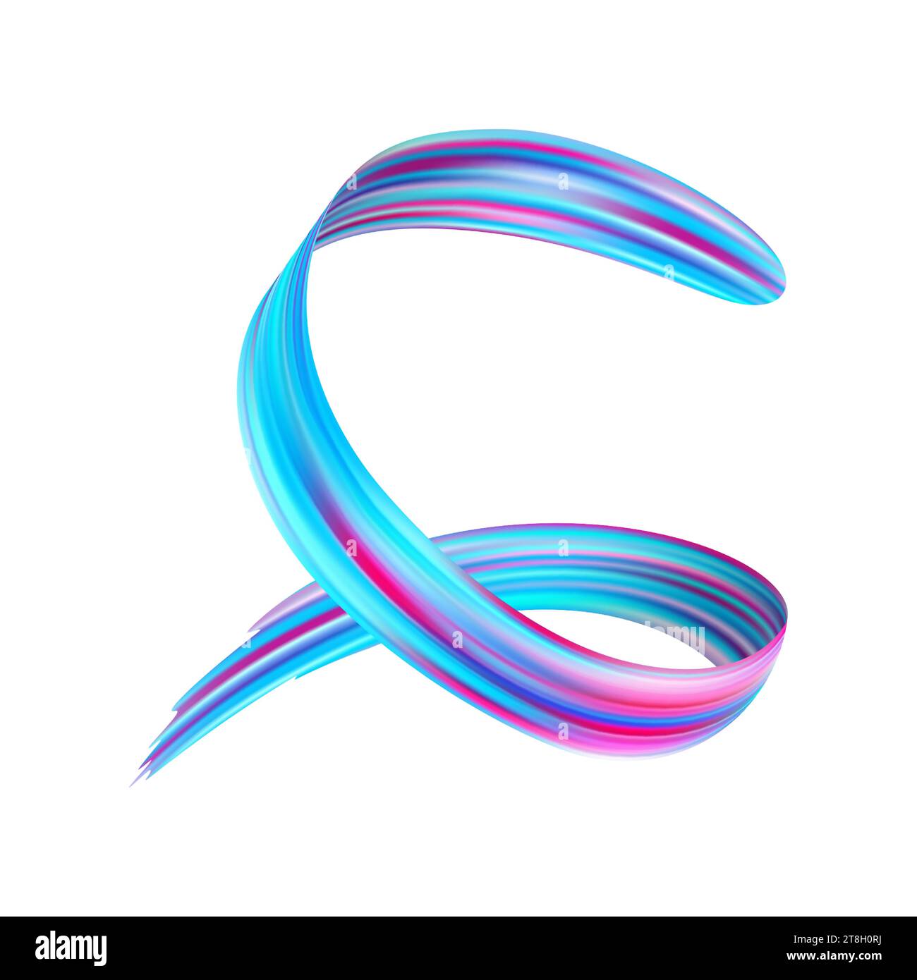 3d Brushstroke gradient texture brush Stock Vector Image & Art - Alamy