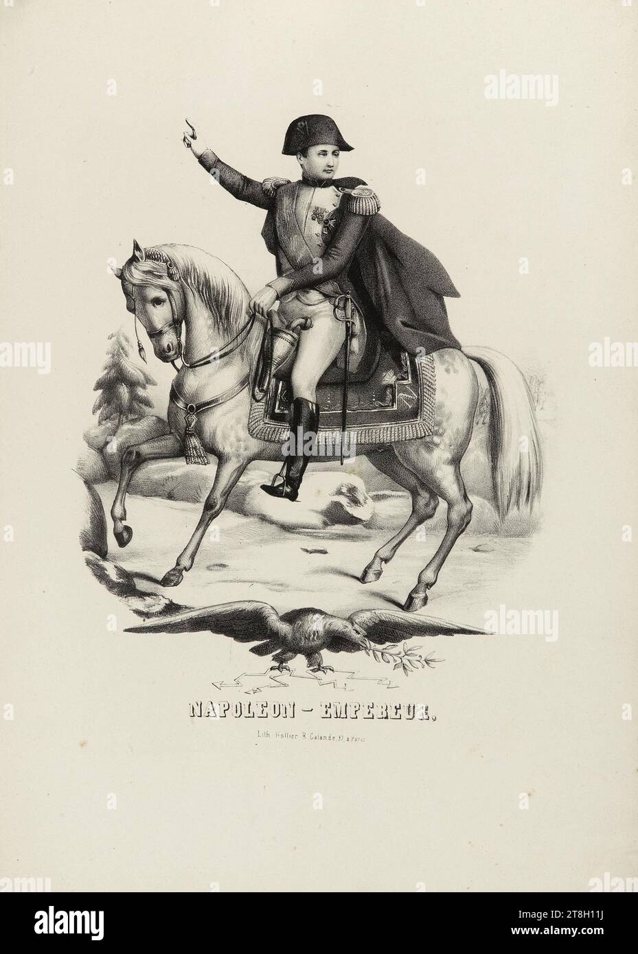 Napoleon - Emperor, Draftsman-lithographer, Hollier, Antoine Grégoire ...