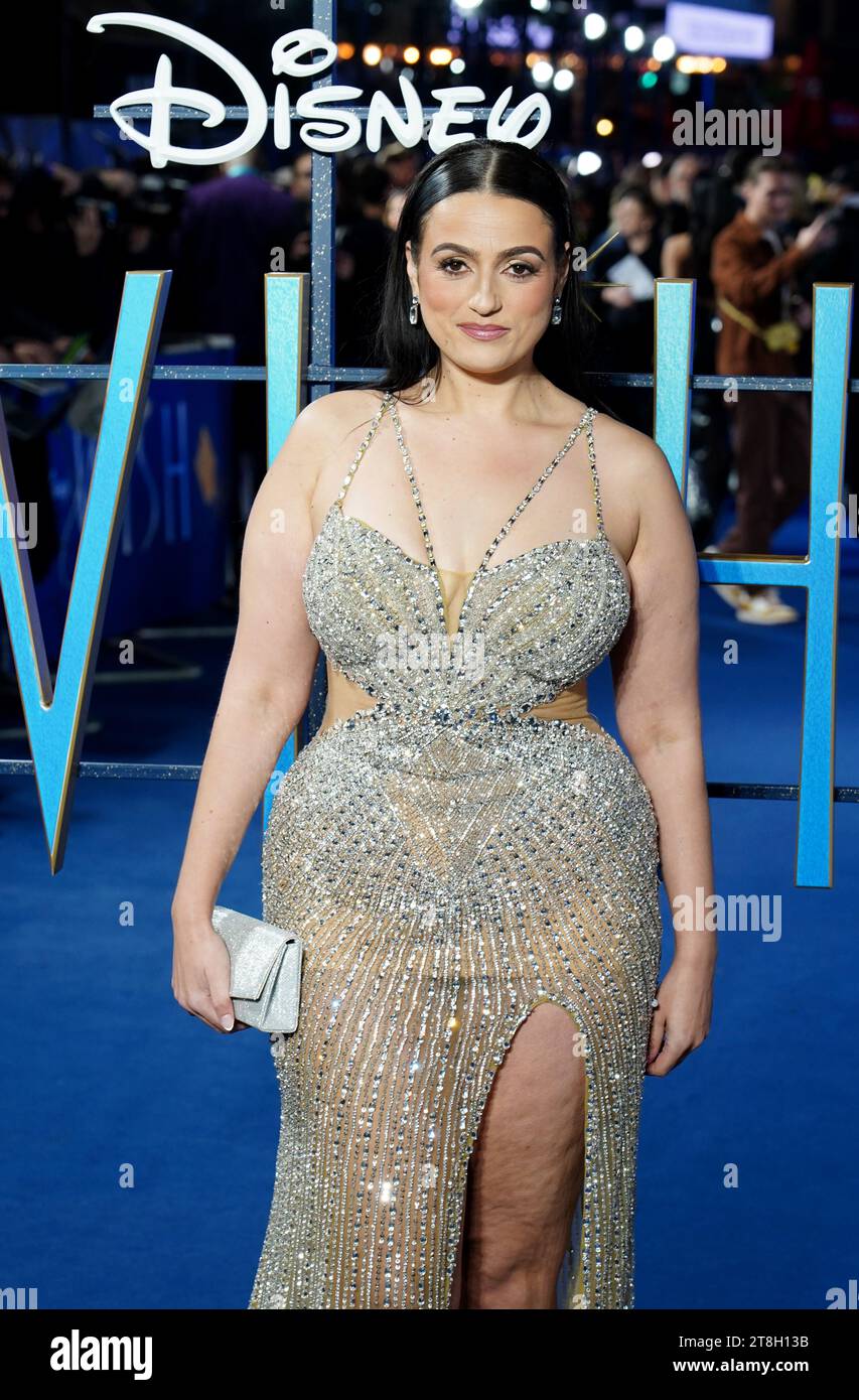 Amel Rachedi attending the UK premiere of Wish at Odeon Luxe, Leicester ...