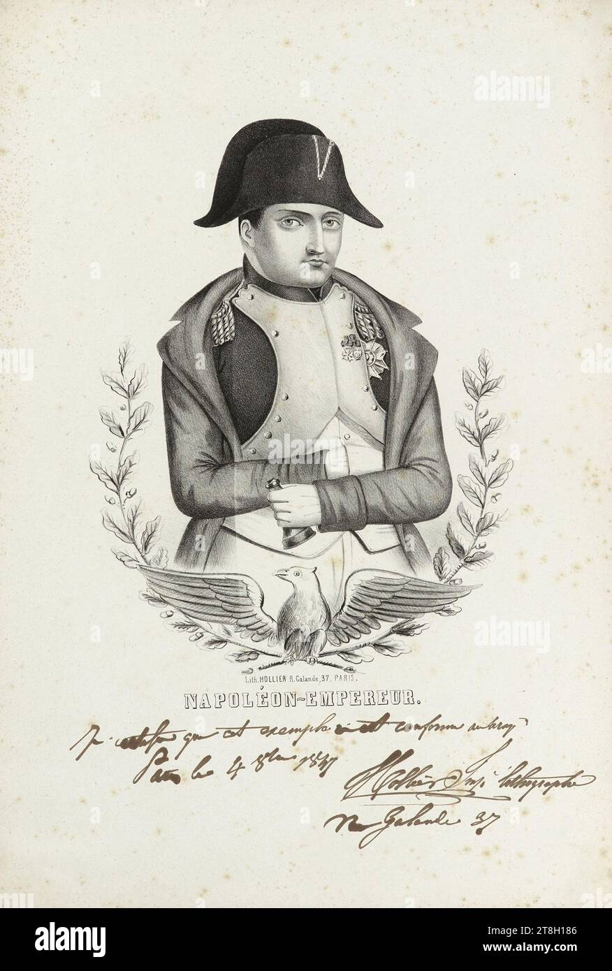 Napoleon-Emperor, Draftsman-Lithographer, Hollier, Antoine Grégoire ...
