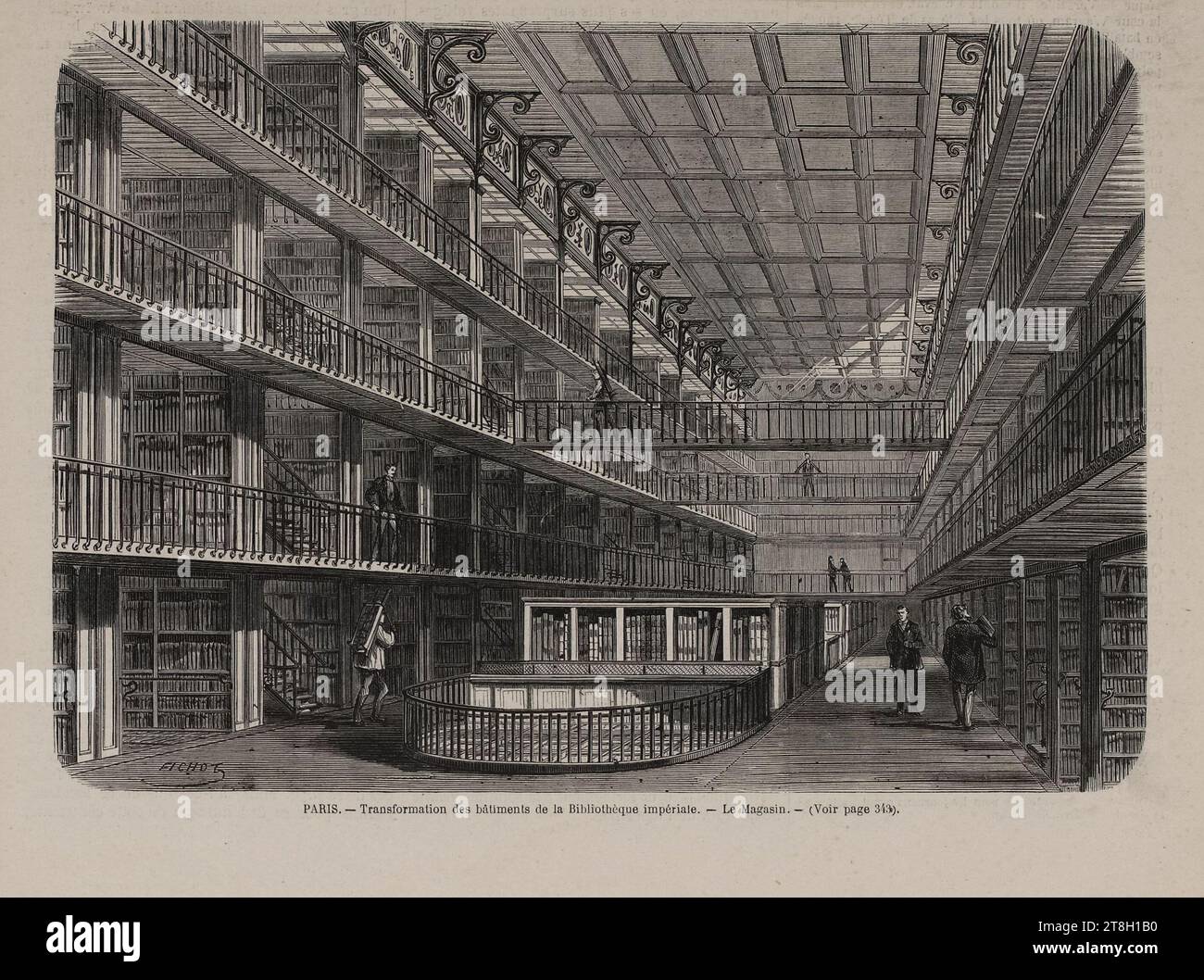 Paris. Transformation of the buildings of the Imperial Library ...