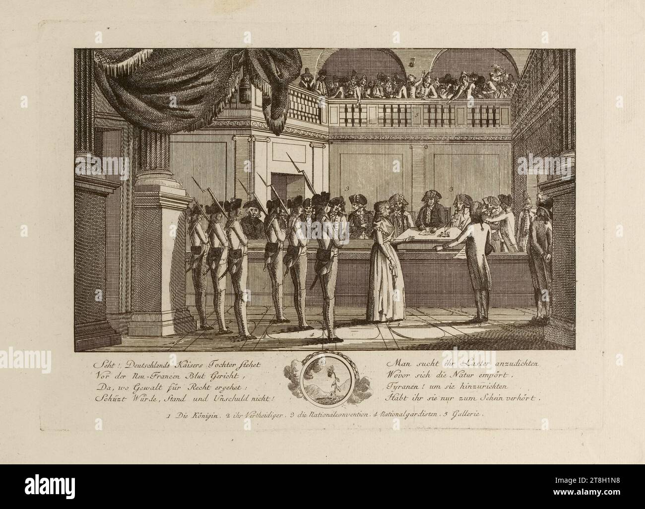 German version of Marie-Antoinette's trial before the Revolutionary ...