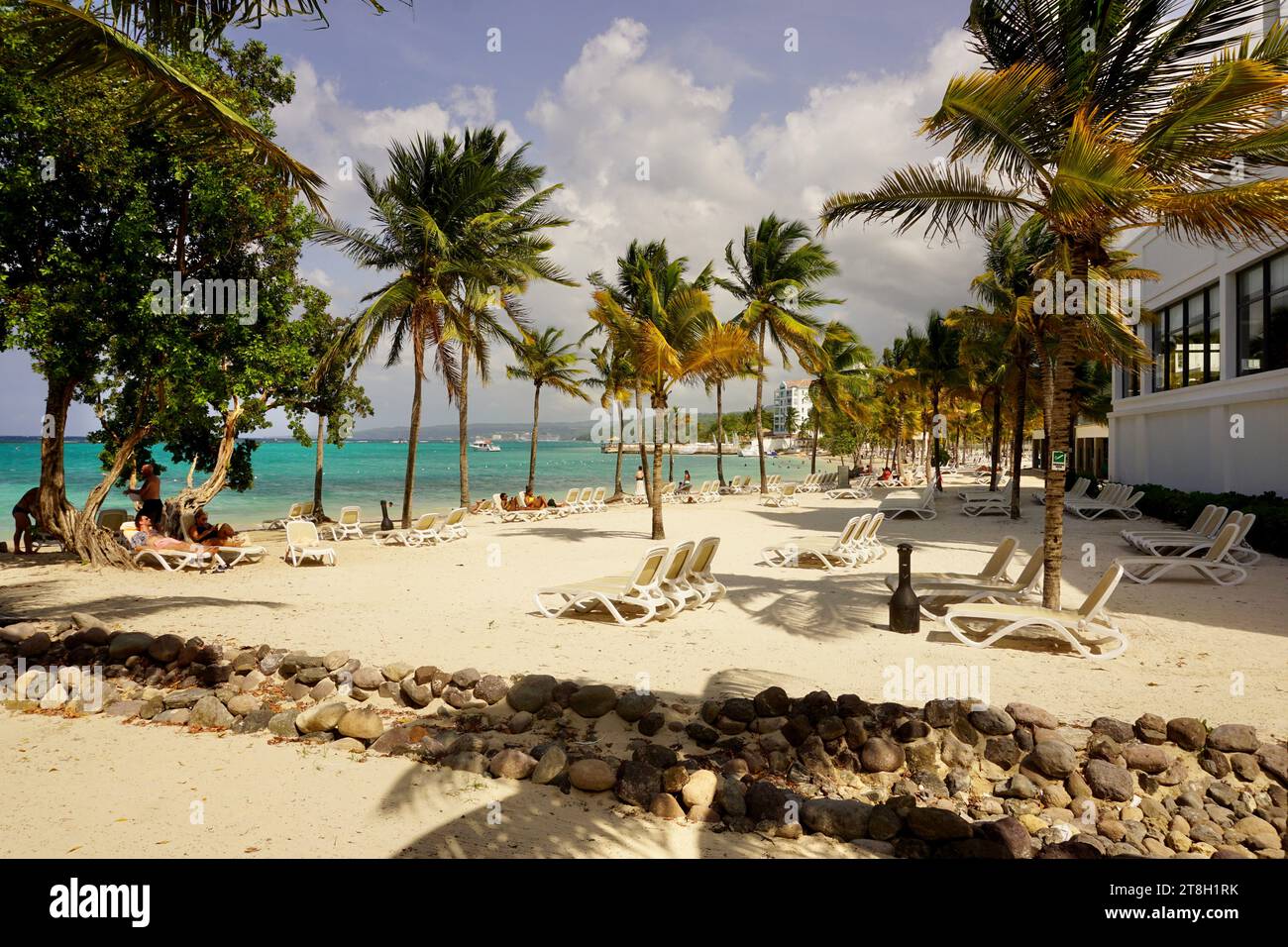 Beautiful views from the Riu Hotel in Ocho Rios Jamaica Stock Photo - Alamy