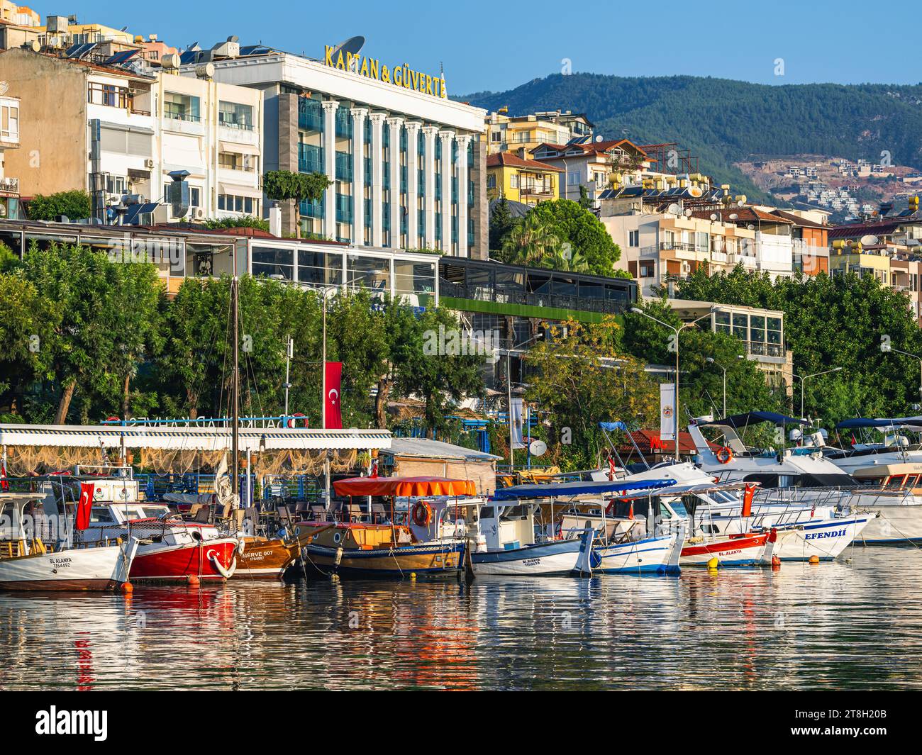 Marina in Alanya, Turkish Riviera on Mediterranean Coast, Antalya ...