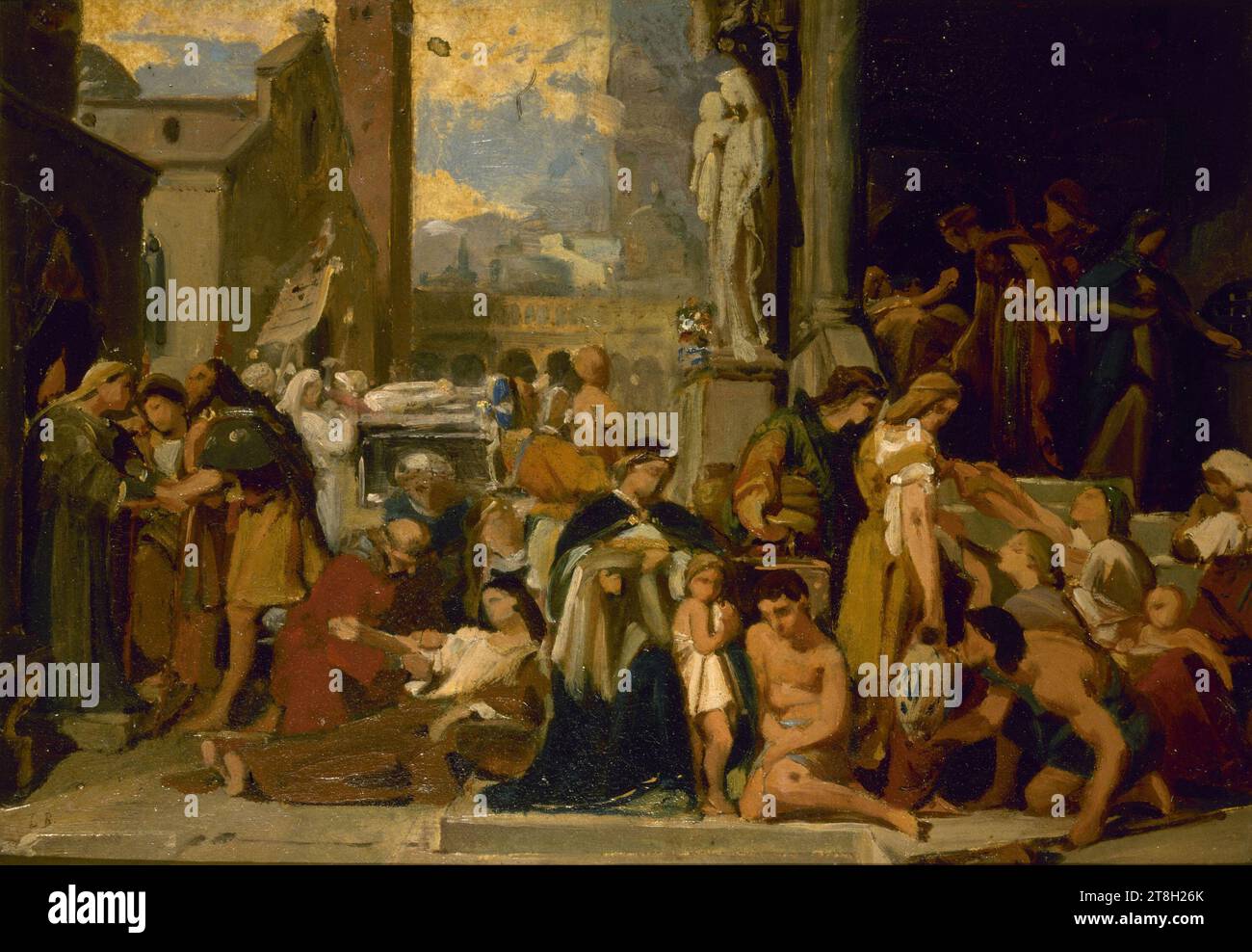 The Seven Works of Mercy, Bezard, Jean-Louis, Painter, About 1839, 19th ...