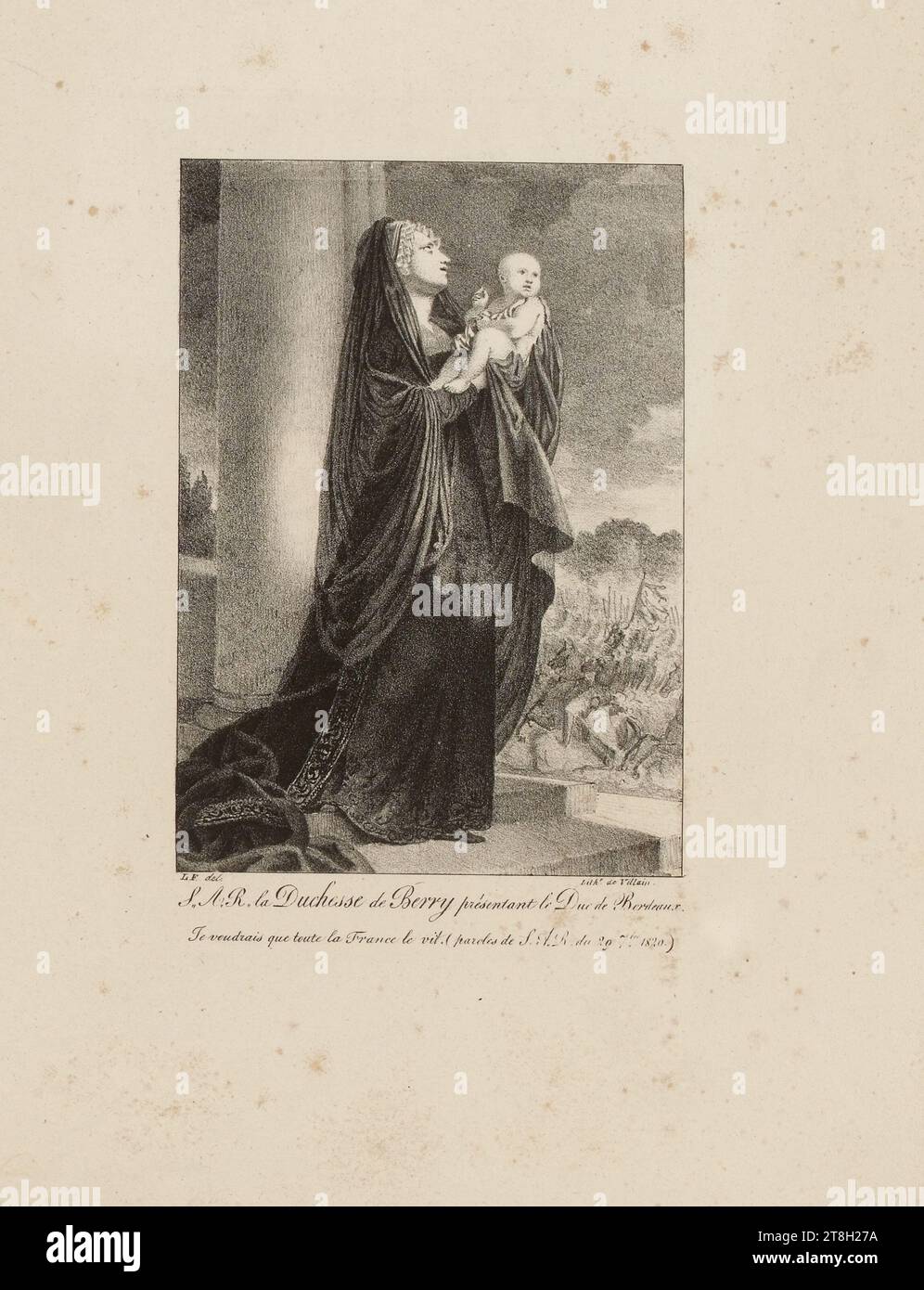 S.A.R. the Duchess of Berry, presenting the Duke of Bordeaux., I would ...