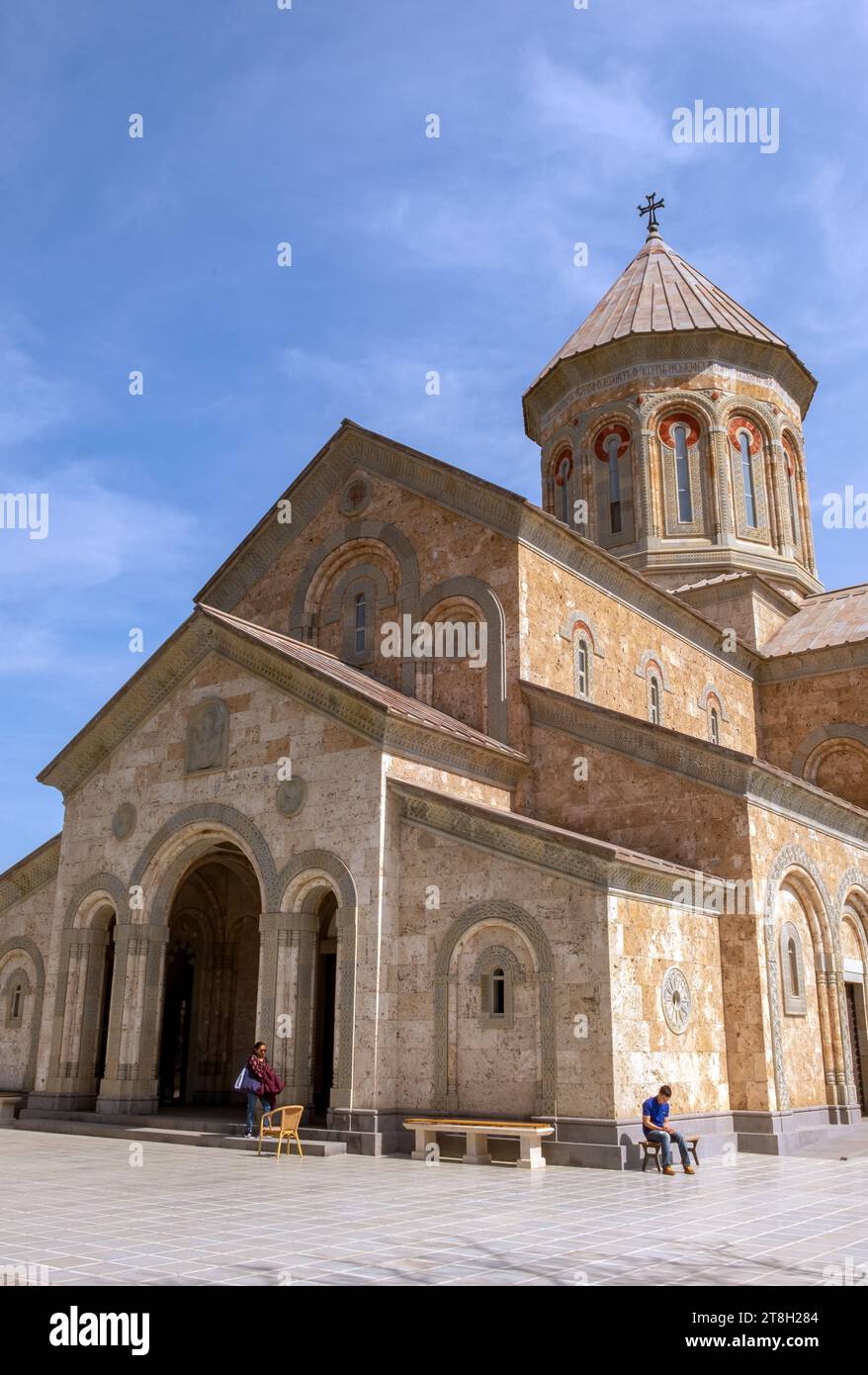 Sighnaghi, Georgia - 3.27.2023: Temple of St. Nina in the Bodbe ...
