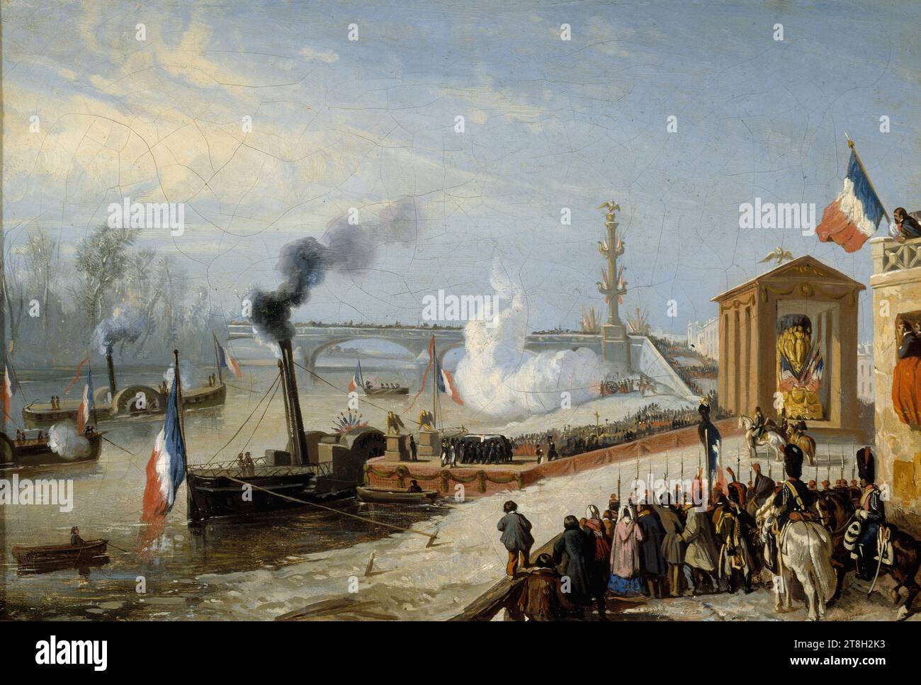 Landing of Napoleon I's ashes at Courbevoie, December 15, 1840, Adam ...